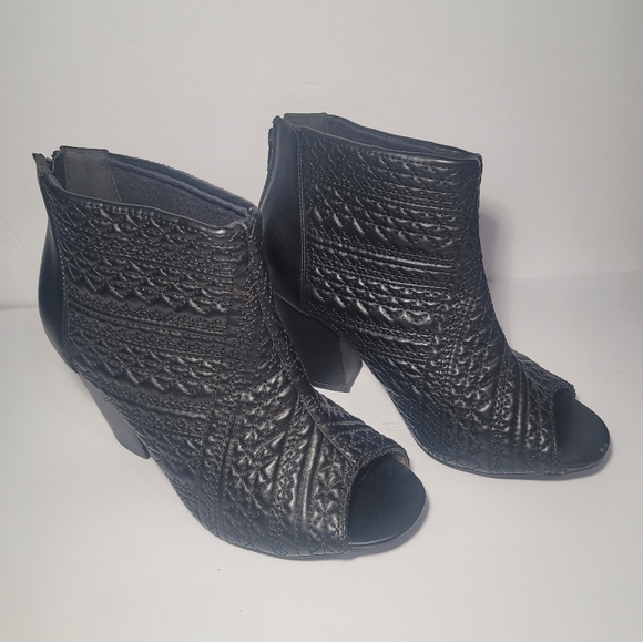torrid | Shoes | Torrid Quilted Peep Toe Bootie | Poshmark